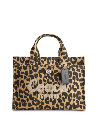 COACH Cargo Tote with Leopard Print | Bloomingdale's