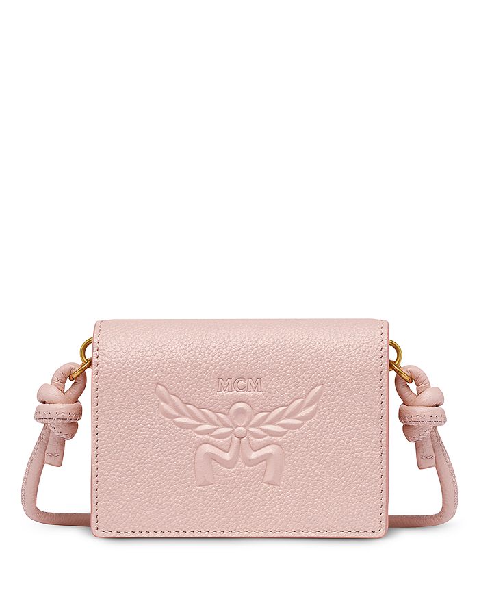 MCM Himmel Mini Leather Card Case with Strap | Bloomingdale's
