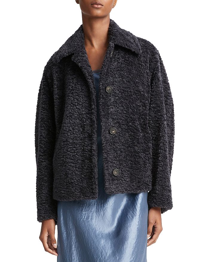 Vince Wavy Faux Fur Jacket | Bloomingdale's