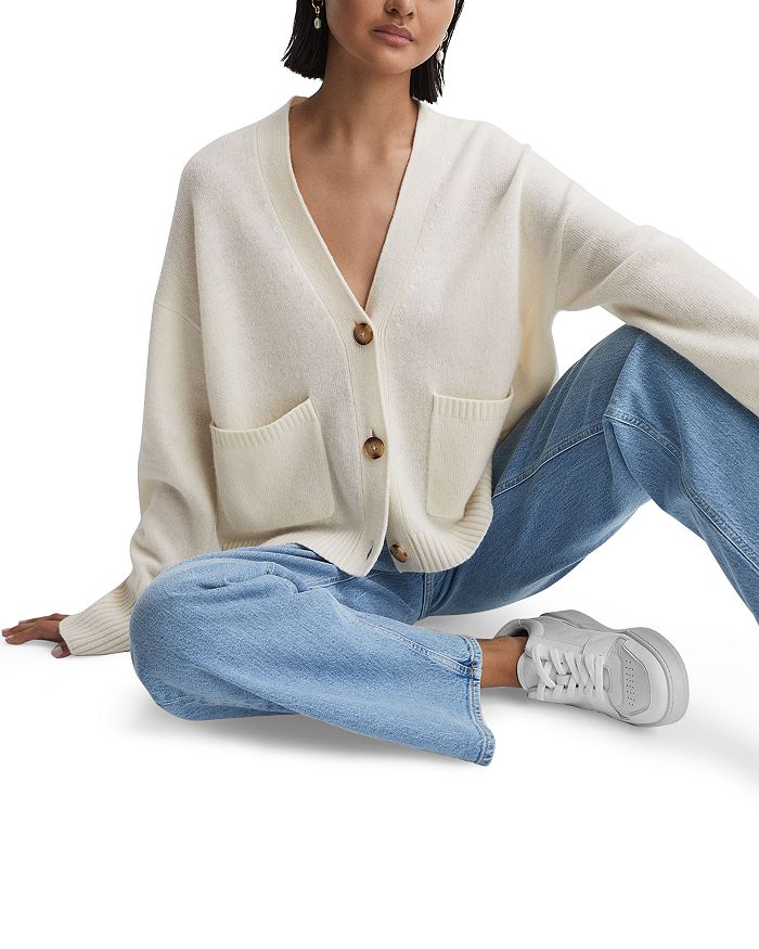 REISS Juni Dropped Shoulder Cardigan | Bloomingdale's