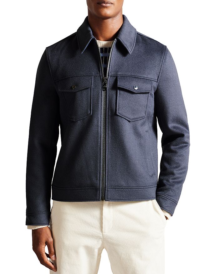 Ted Baker Zip Front Trucker Jacket | Bloomingdale's