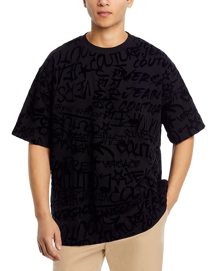 Versace Jeans Couture Maglietta Flocked Graphic Tee | Bloomingdale's