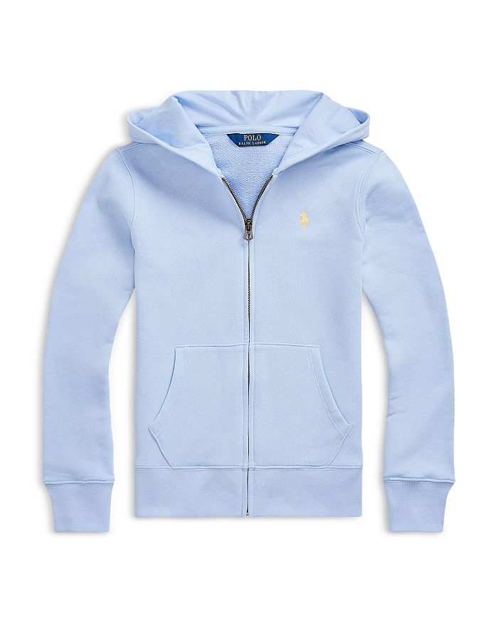 Ralph Lauren Girls' Terry Full-Zip Hoodie - Big Kid | Bloomingdale's