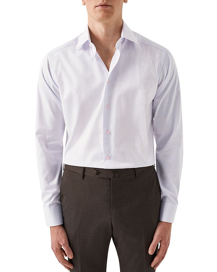 Eton Slim Fit Micro Check Shirt | Bloomingdale's