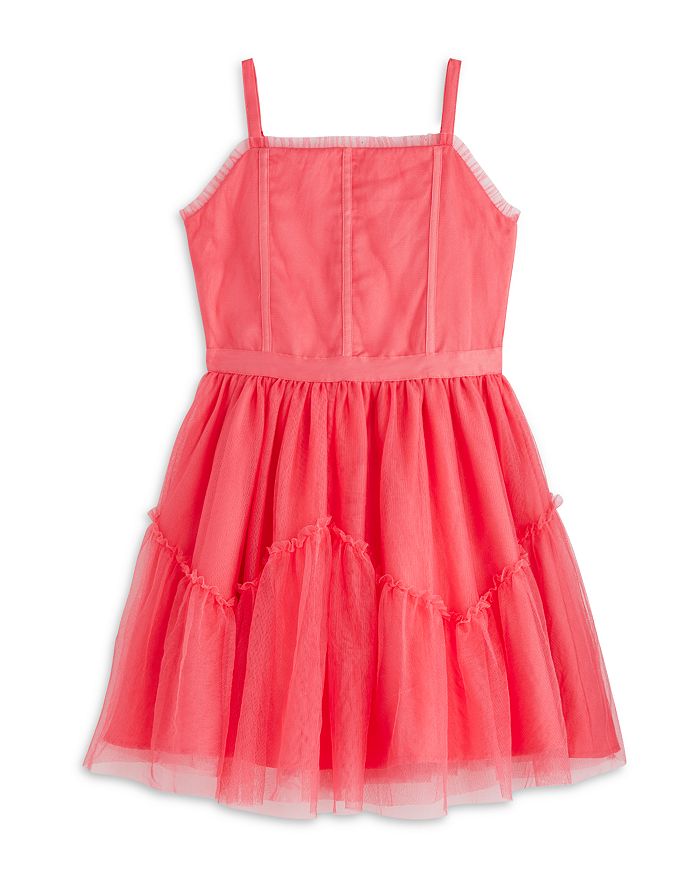 BCBG GIRLS Girls' Ribbon Mesh Dress - Big Kid | Bloomingdale's