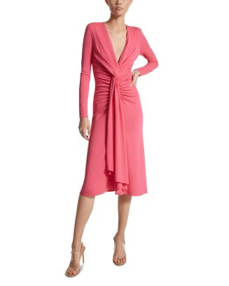 Michael Kors Collection Gather Front Midi Dress | Bloomingdale's