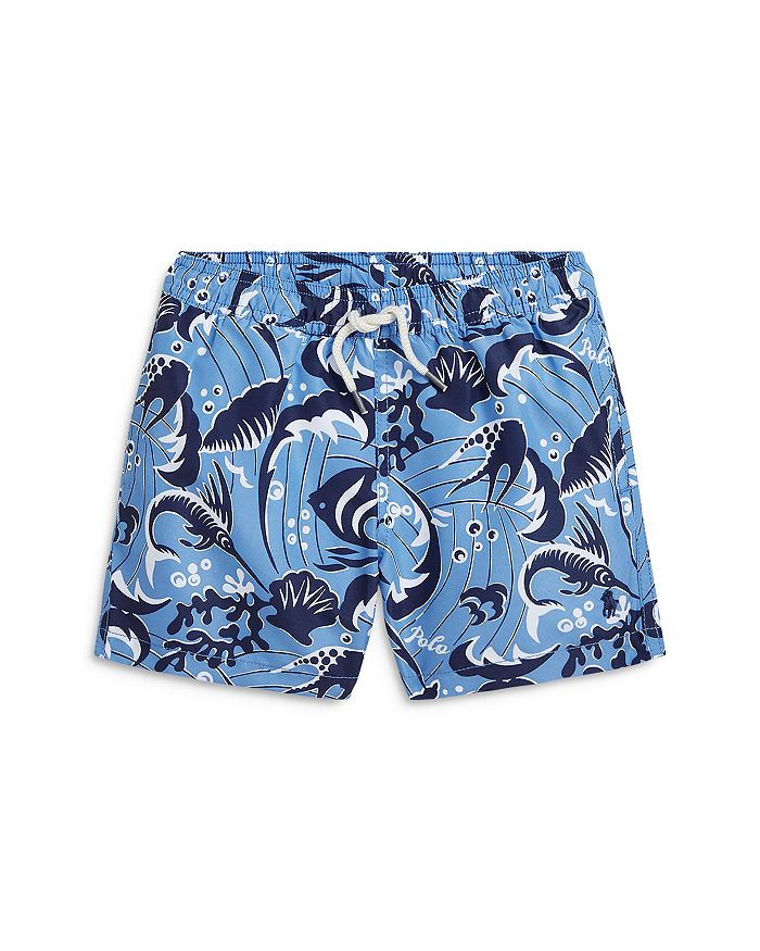 Ralph Lauren Boys' Traveler Sunsea Reef Swim Trunks - Little Kid ...