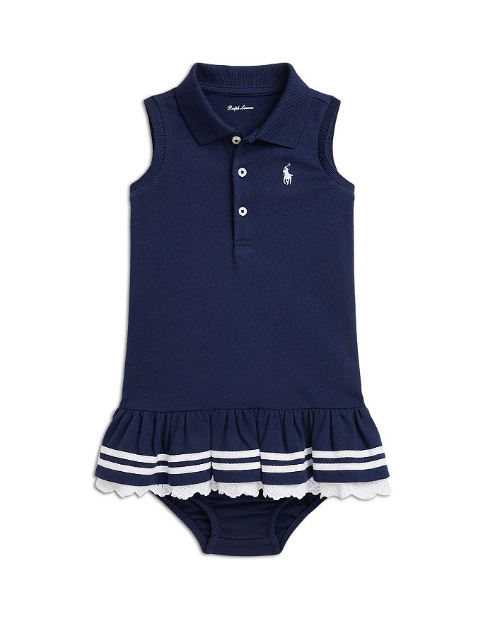 Ralph Lauren Polo Girls' Striped Mesh Polo Dress & Bloomer - Baby ...