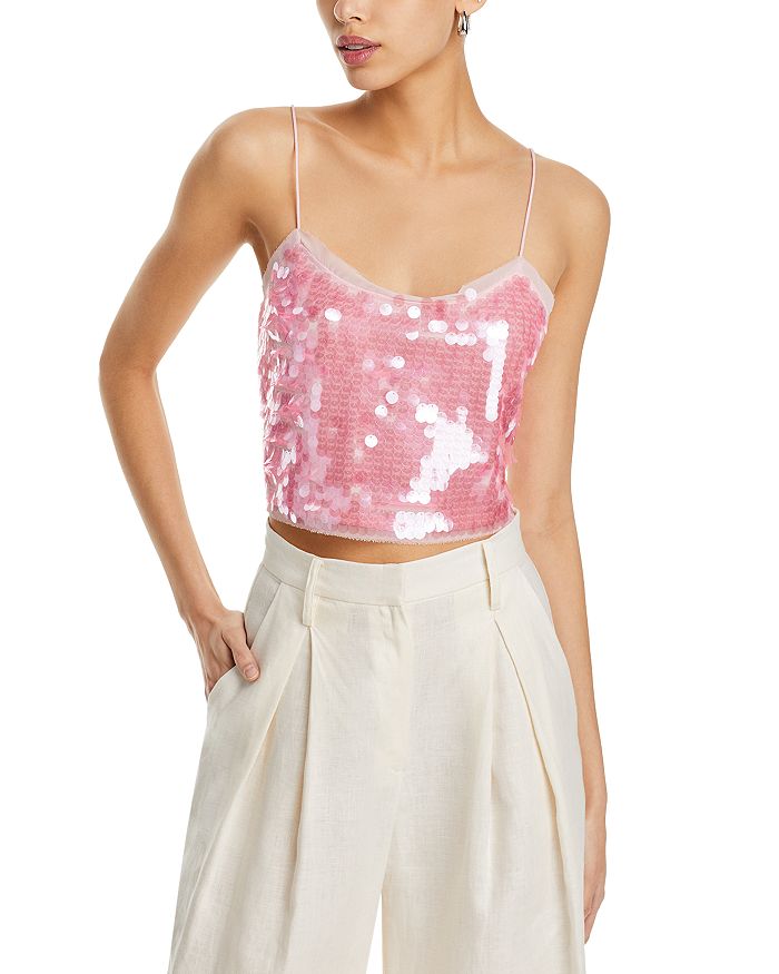 LoveShackFancy Velma Sequin Tank Top | Bloomingdale's