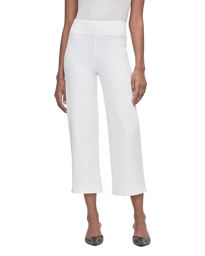 FRAME Jet Set Wide Leg Denim Crop Pants | Bloomingdale's