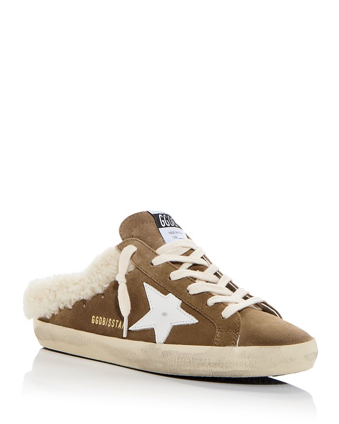 Golden Goose Women's Super-Star Shearling Mule Sneakers | Bloomingdale's
