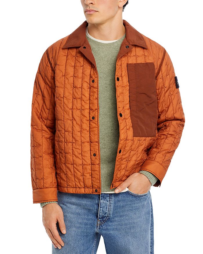 Stone Island Quilted Snap Front Jacket | Bloomingdale's