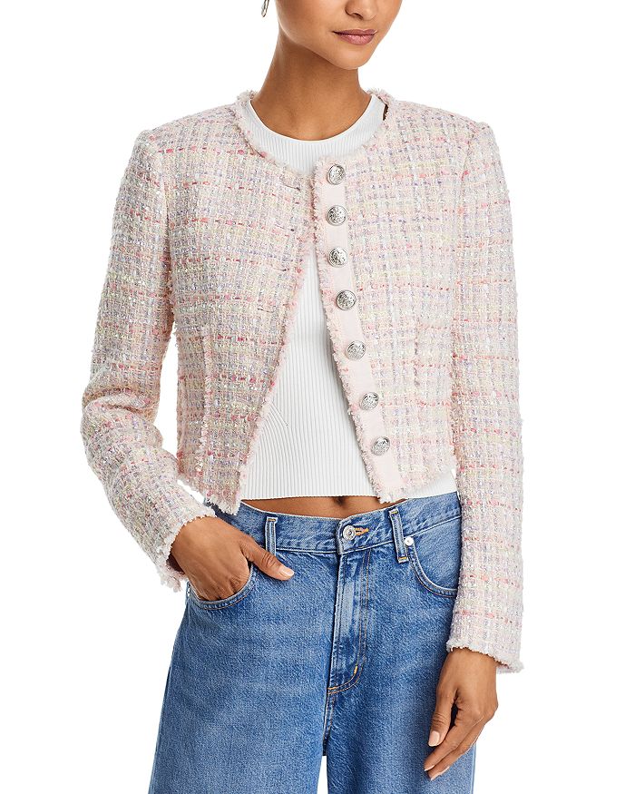 LoveShackFancy Falima Textured Jacket | Bloomingdale's