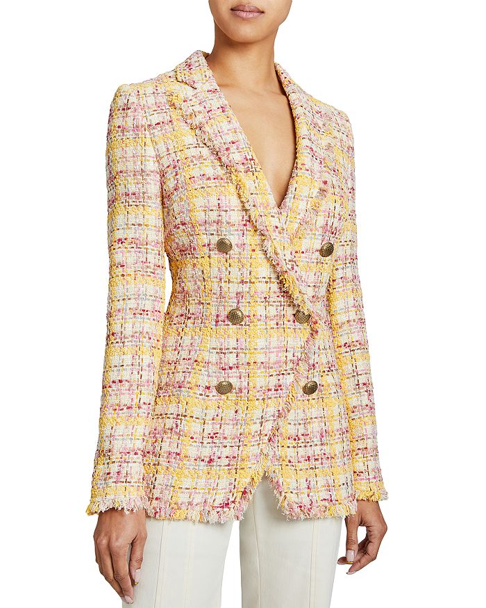 Santorelli Double Breasted Tweed Jacket | Bloomingdale's