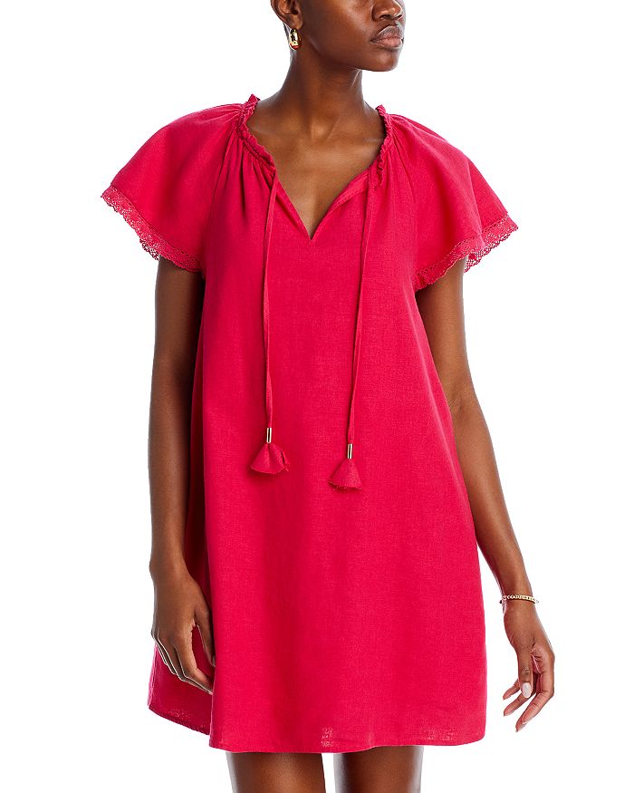 Cupio Split Neck Mini Dress | Bloomingdale's