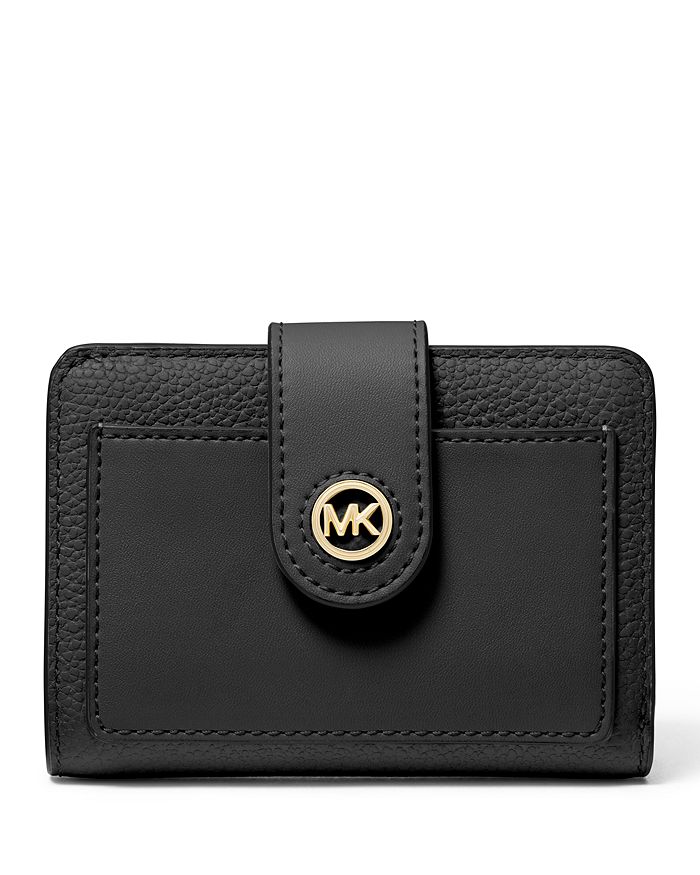 Michael Kors Small Leather Compact Wallet | Bloomingdale's