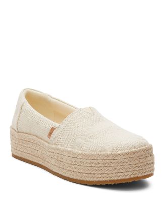 TOMS Women's Valencia Espadrille Platform Flats | Bloomingdale's Shoes