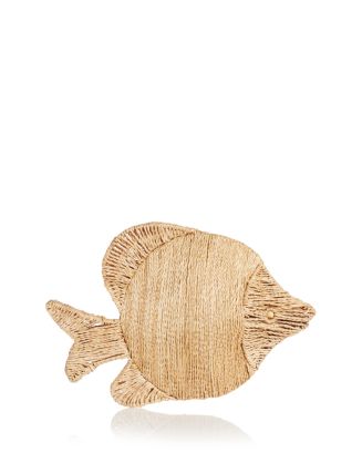 POOLSIDE The Rhodes Rope Fish Clutch Bag | Bloomingdale's