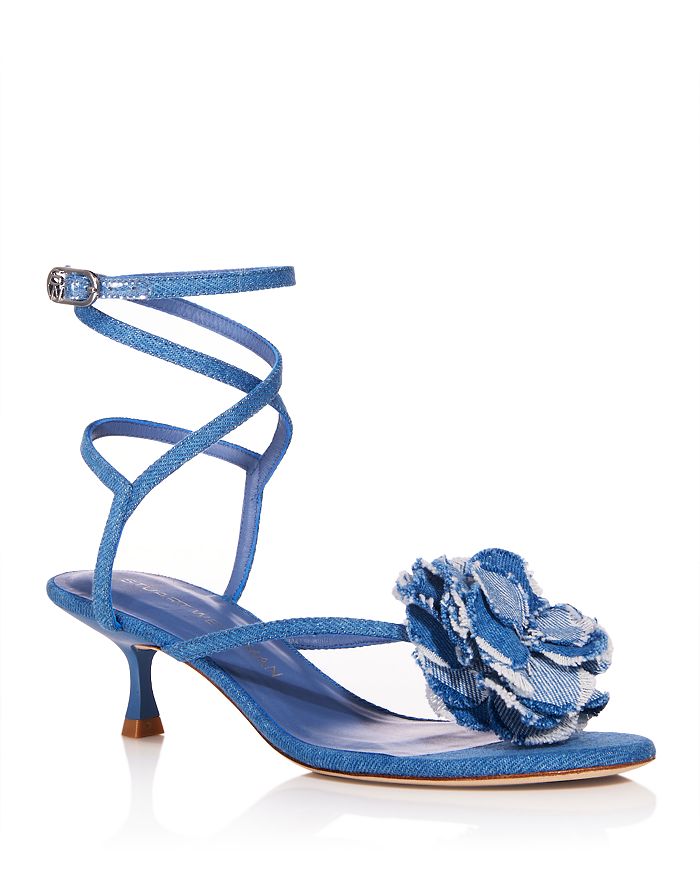 Stuart Weitzman Women's Belize 50 Ankle Wrap Embellished Sandals ...