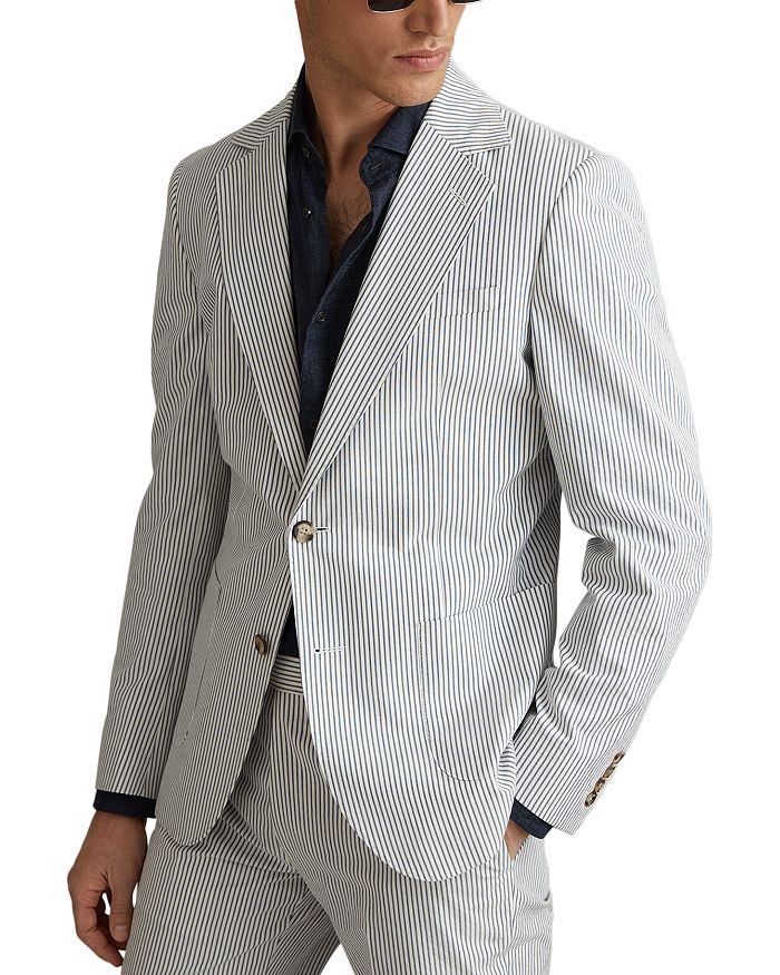 REISS Barr Slim Fit Striped Suit Jacket | Bloomingdale's