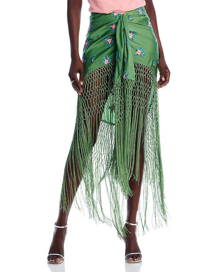 Essentiel Antwerp Fringed Skirt | Bloomingdale's