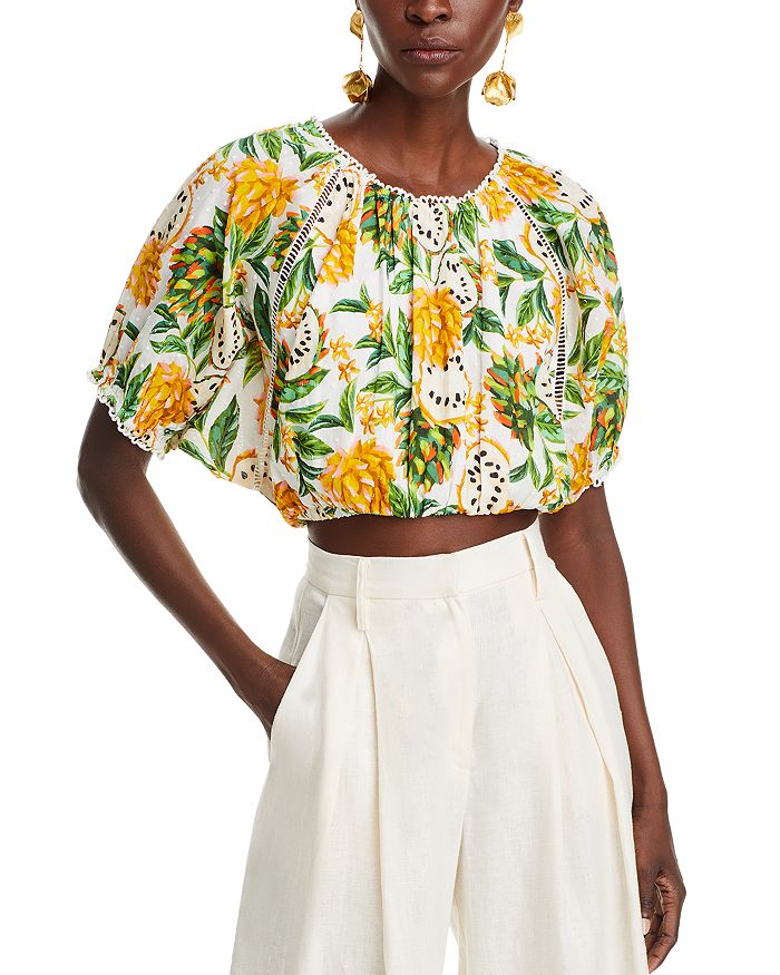 FARM Rio Biriba Cropped Top | Bloomingdale's