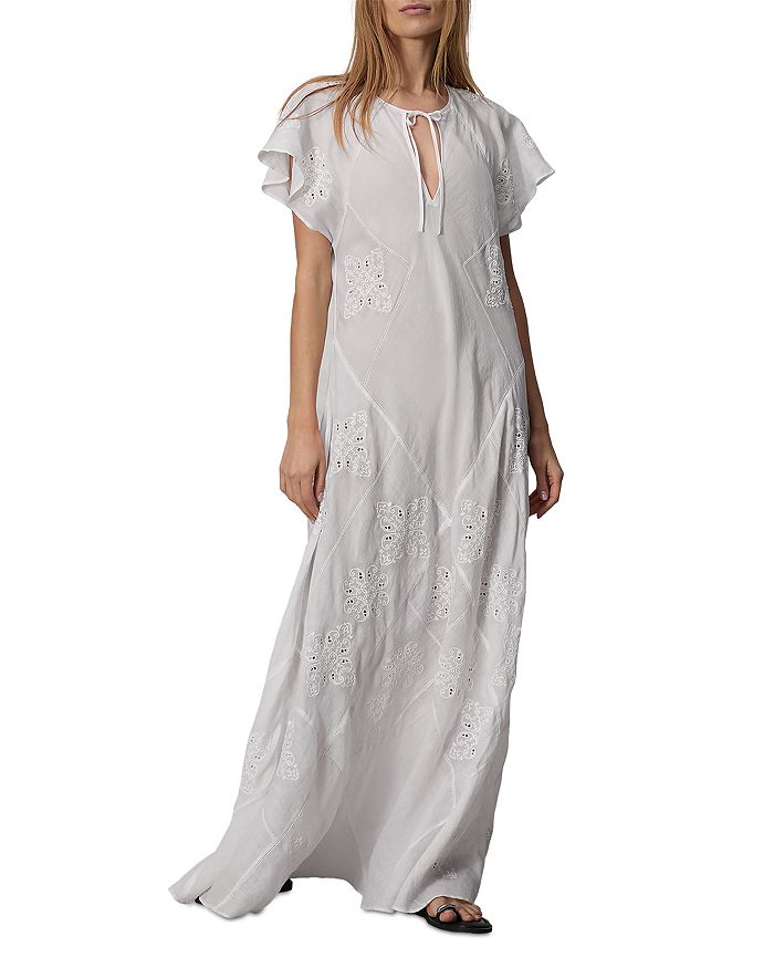 rag & bone Delancy Embroidered Maxi Dress | Bloomingdale's
