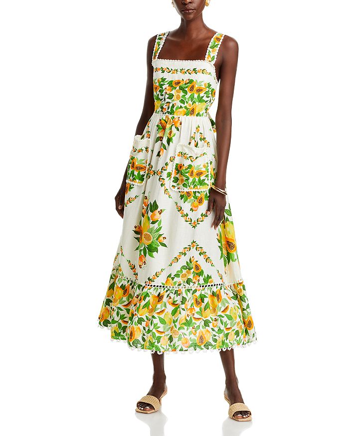 FARM Rio Papaya Salad Midi Dress | Bloomingdale's
