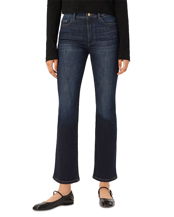 DL1961 Bridget High Rise Instasculpt Crop Bootcut Jeans in Thunderbird ...
