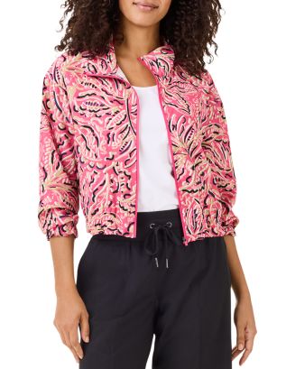 NIC+ZOE Tech Stretch Shadow Floral Jacket | Bloomingdale's