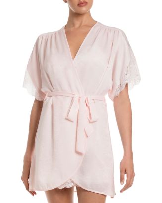 In Bloom by Jonquil Shimmer Satin Wrap Robe | Bloomingdale's