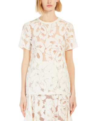 Max Mara Studio Derna Lace Tee | Bloomingdale's