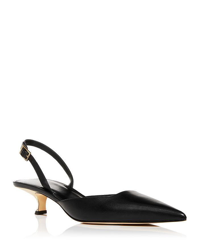 Michael Kors Michael Kors Women's Luna Slingback Kitten Heel Pumps ...