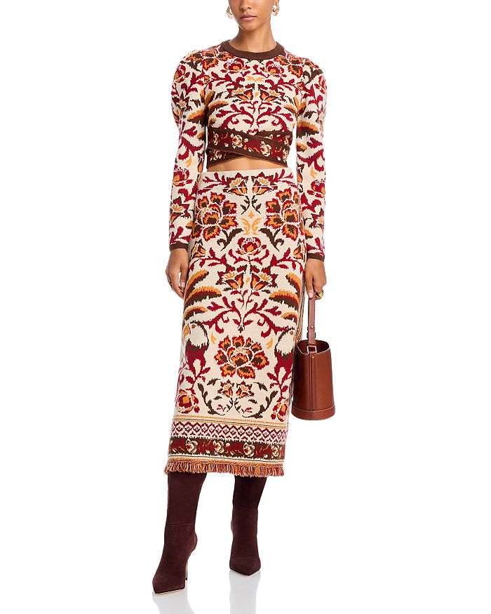 FARM Rio Crossover Hem Sweater & Sweater Skirt | Bloomingdale's