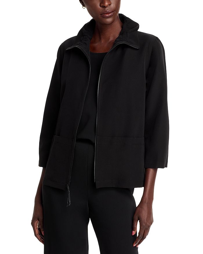 Caroline Rose Comfort Stretch Zip Jacket | Bloomingdale's