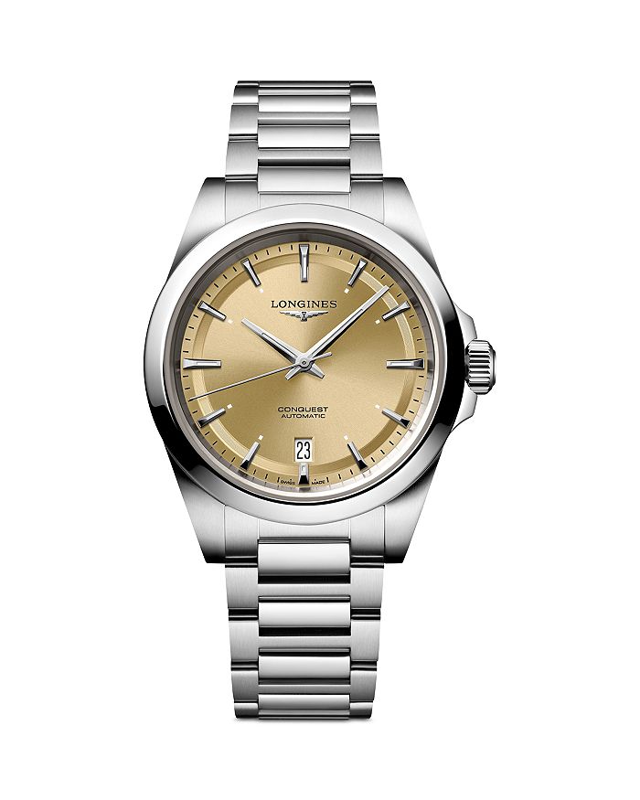 Longines Conquest Sunray Champagne Watch, 38mm | Bloomingdale's