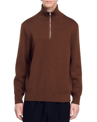 Sandro Quarter Zip Sweater | Bloomingdale's