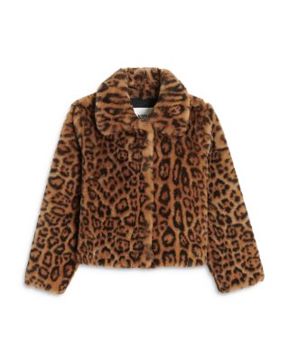 Click here for Apparis Girls Elis Short Faux Fur Coat - Little Ki... prices