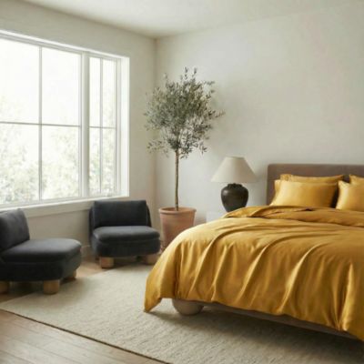 Click here for ettitude Luxe CleanBamboo Sateen+ Duvet Cover  Ful... prices