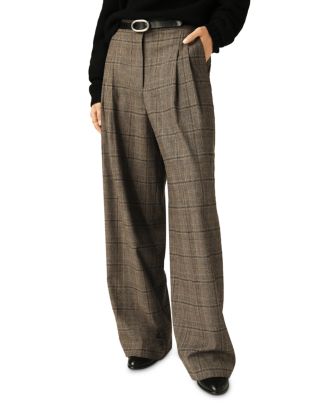 ba&sh Cadwin Plaid Pants | Bloomingdale's