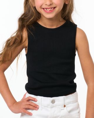 Click here for Malibu Sugar Girls Ribbed Crop Sports Tank Top (4-... prices