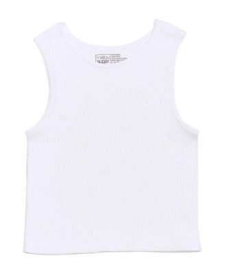 Click here for Malibu Sugar Girls Ribbed Crop Sports Tank Top (4-... prices
