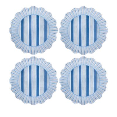 Click here for Juliska Cabana Stripe Melamine Dinner Plate  Set o... prices