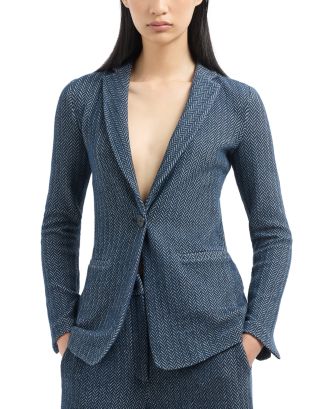 Emporio Armani Chevron Blazer | Bloomingdale's