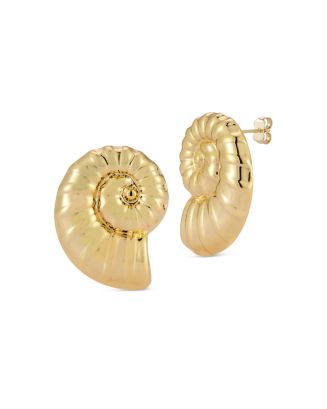 AQUA Ridged Shell Statement Earrings - Exclusive | Bloomingdale's
