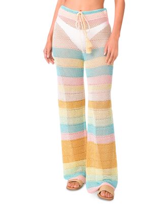 PQ Swim Bree Boho Crochet Swim Cover-Up Pants | Bloomingdale's