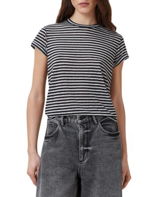 Click here for Allsaints Anna Stripe Tee prices