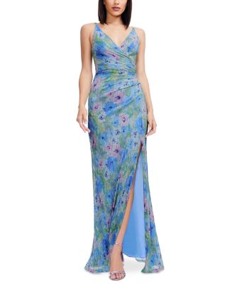 Dress the Population Jordan Side Ruched Gown | Bloomingdale's