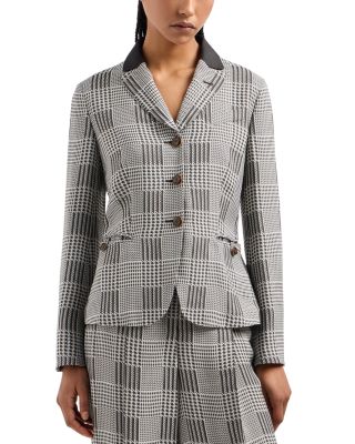 Click here for Emporio Armani Multi Patterned Checkered Blazer prices
