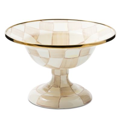 Click here for Mackenzie-Childs Mocha Check Small Compote prices